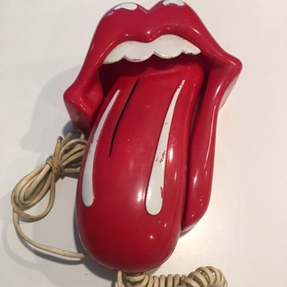 Other | Vintage 1983 The Rolling Stones Telephone Lips Tongue Logo ...